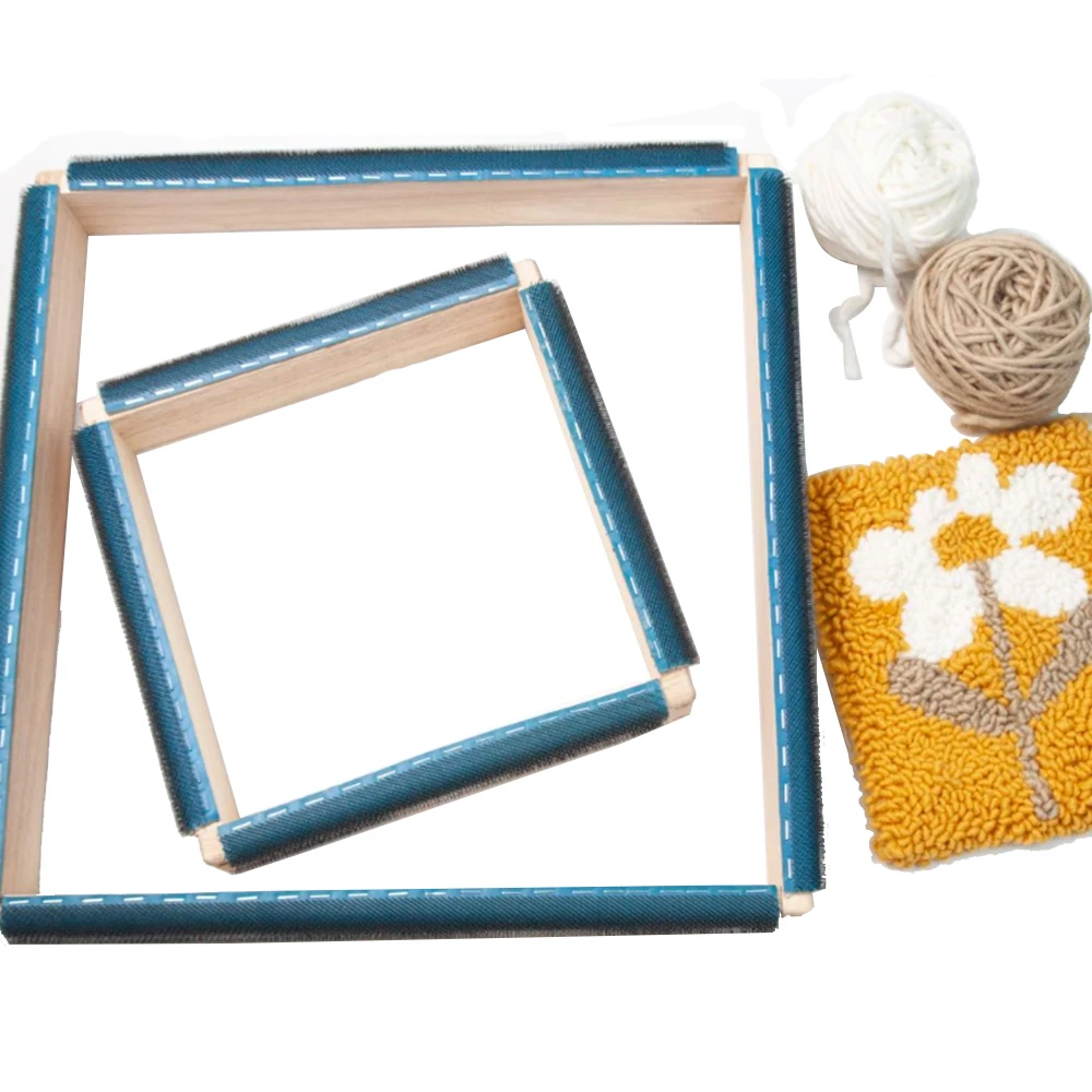 Square-Gripper-Strips-Embroidery-Frame-Hoop-Wooden-For-Punch-Needle ...