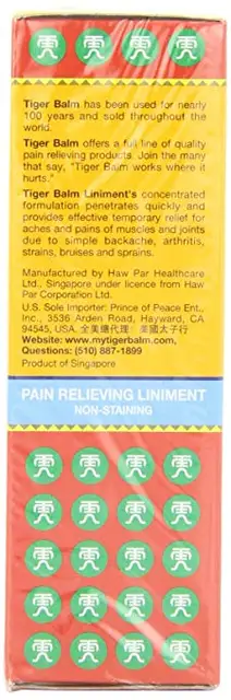 28ml Tiger Balm Liniment Liquid Herbal Relief From Muscle and Joint ...