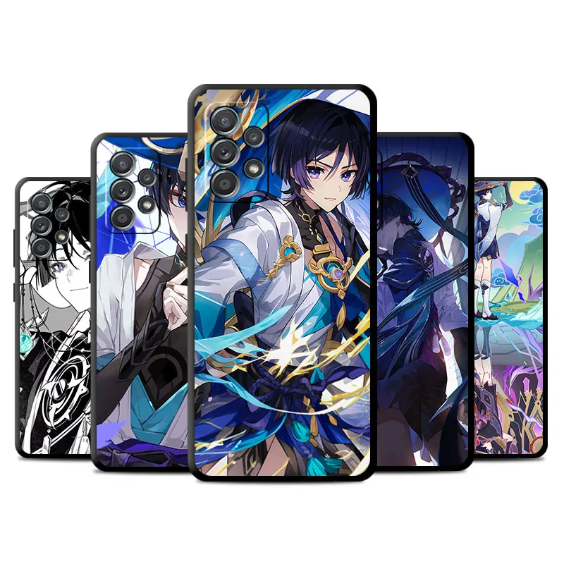 Genshin Impact Scaramouche Phone Case for Samsung A11 A52 A50 A53 A13 ...