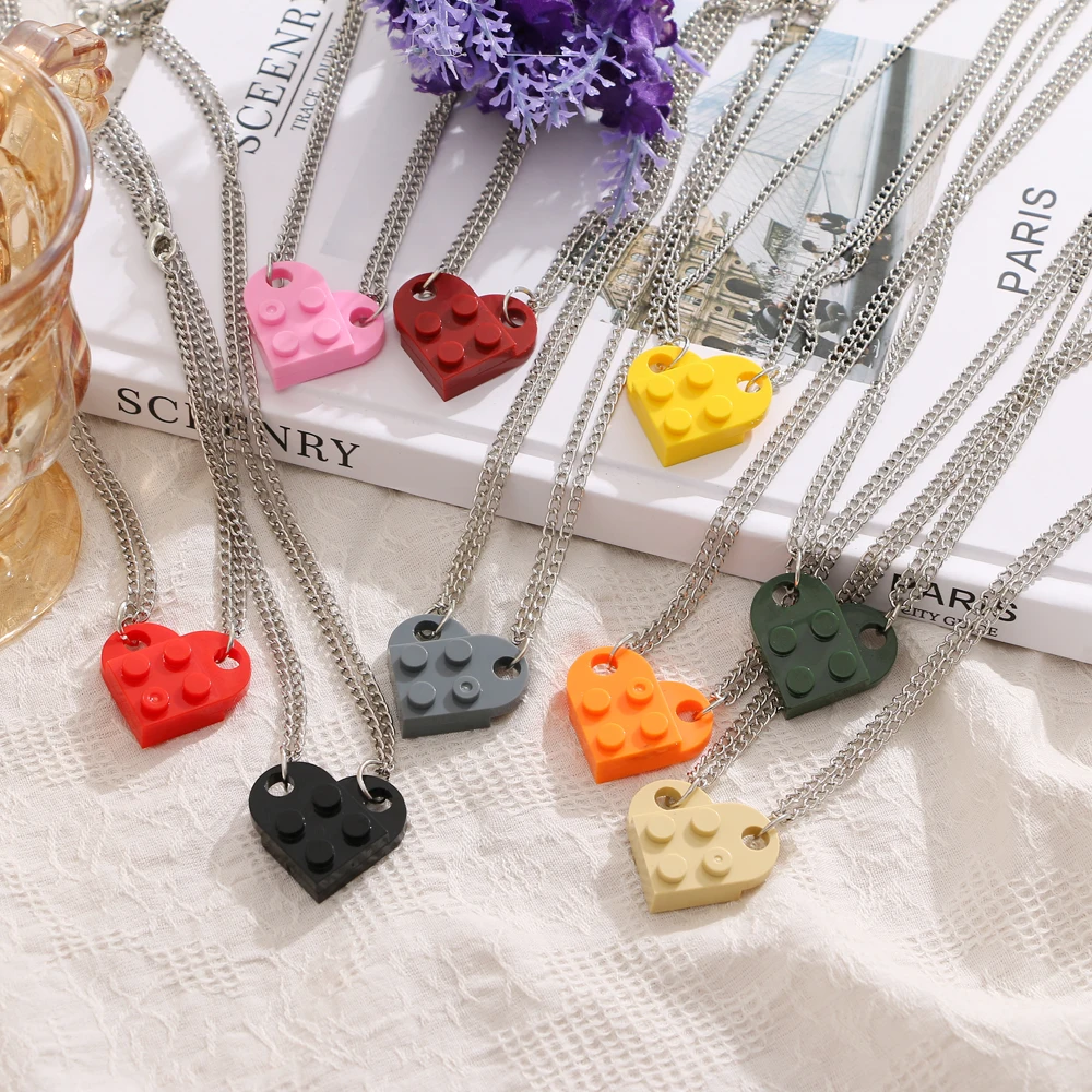 Building Block Necklaces | Friendship Necklace | Pendant Choker | Love ...