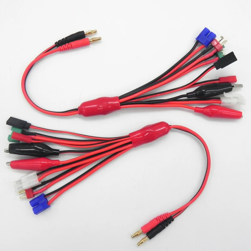 1 piezas 8 en 1, bonito Cable de carga multifunción EC3 T JST Tamiya JR Futuba, conectores de ...