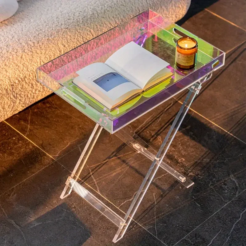 Portable-Folding-Acrylic-Transparent-Colourful-Luxury-Coffee-Table ...