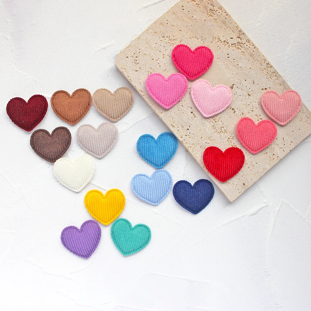 50pcs-35-30mm-Padded-Corduroy-Fabic-Heart-Appliques-for-DIY-Hat-Clothes ...