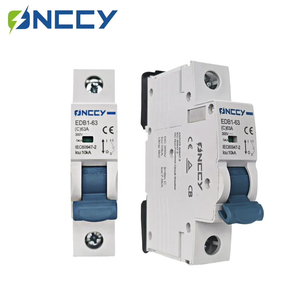 ONCCY EDB1 DC MCB 6KA 1P 250V Mini disyuntor 16A 20A 25A 32A 40A 50A ...