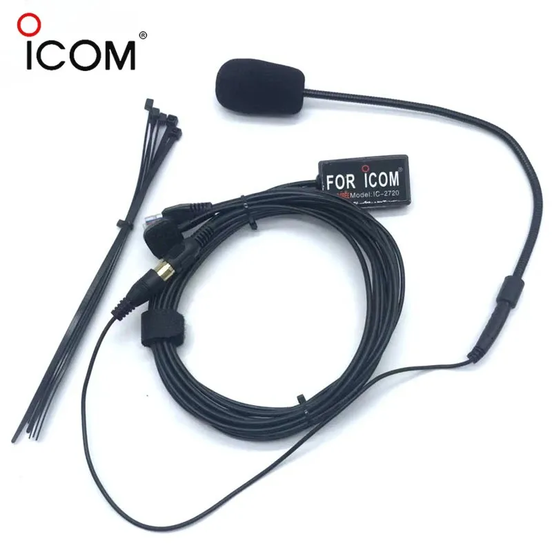 ICOM-IC2200H-Finger-PTT-Mic-8-pinos-microfone-m-os-livres-para-IC2720 ...