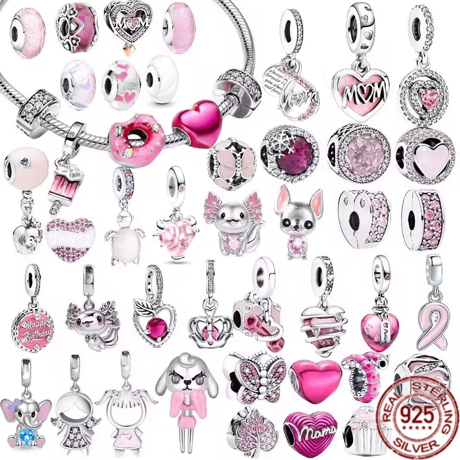 Charm-Original-de-Plata-de-Ley-925-aut-ntica-poci-n-de-amor-cristal-de ...