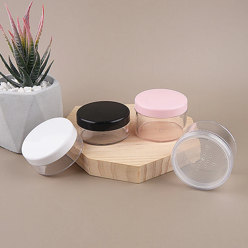 30g-50g-Plastic-Loose-Powder-Jar-With-Sifter-Empty-Cosmetic-Container ...