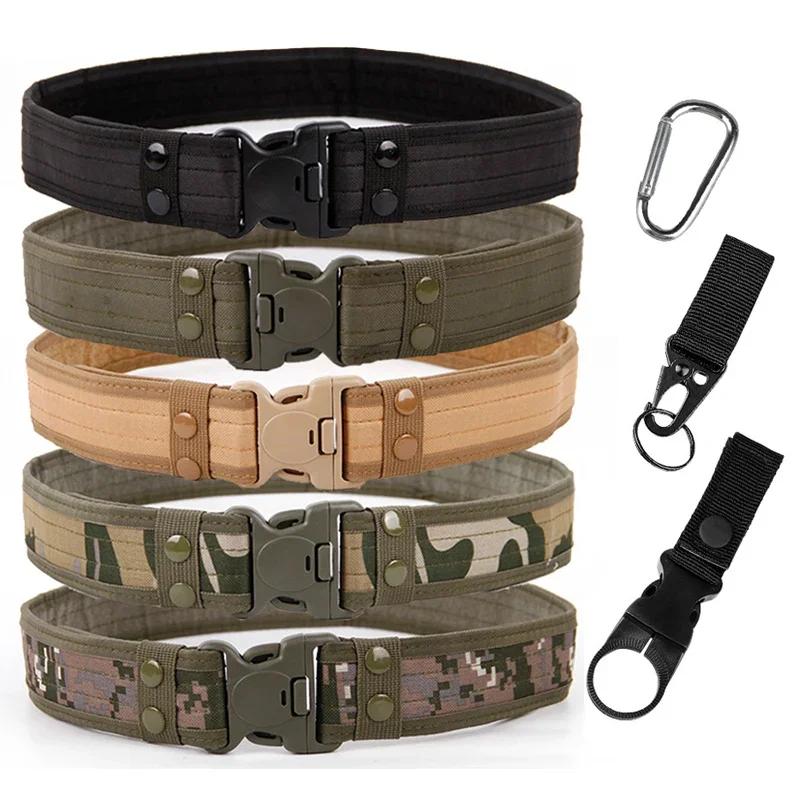 Mens-Camouflage-Combat-Canvas-Belts-High-Quality-Quick-Release-Tactical ...
