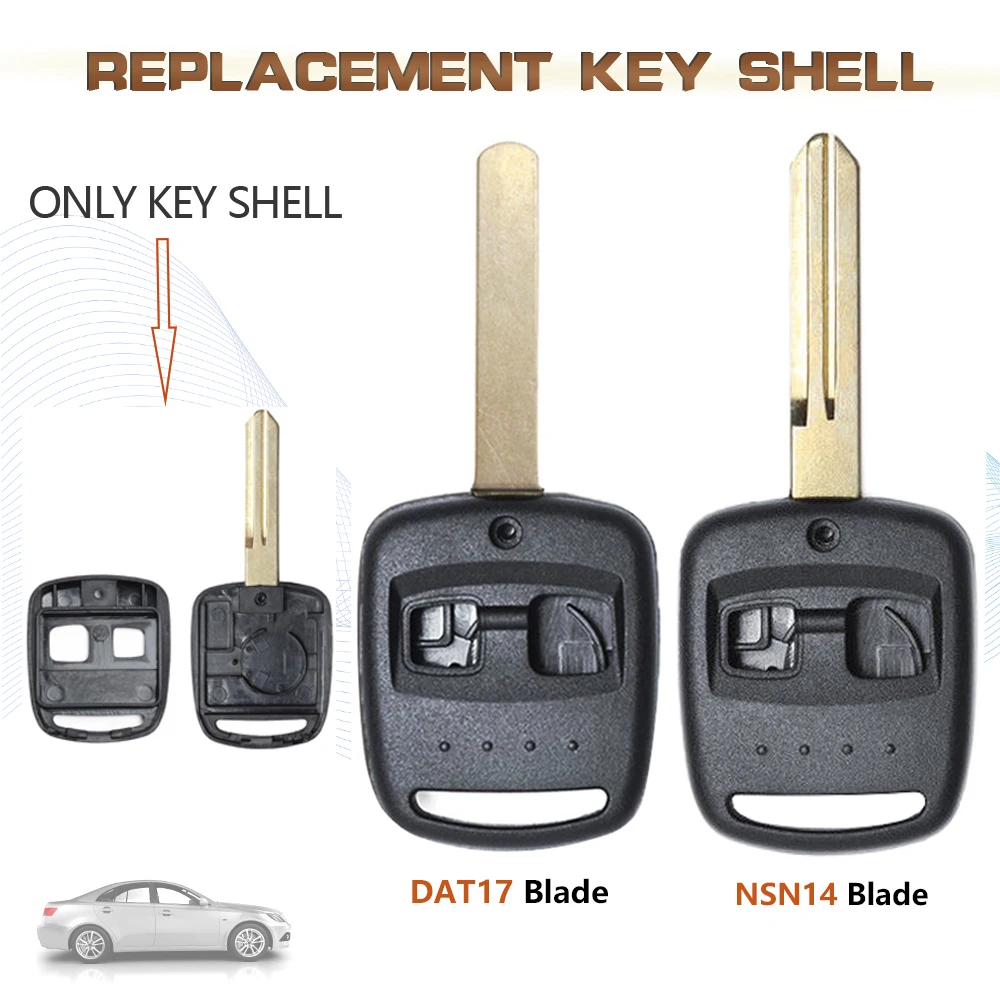 Keyecu Replacement Remote Key Shell Case Fob 2 Button For 2000-2003 ...