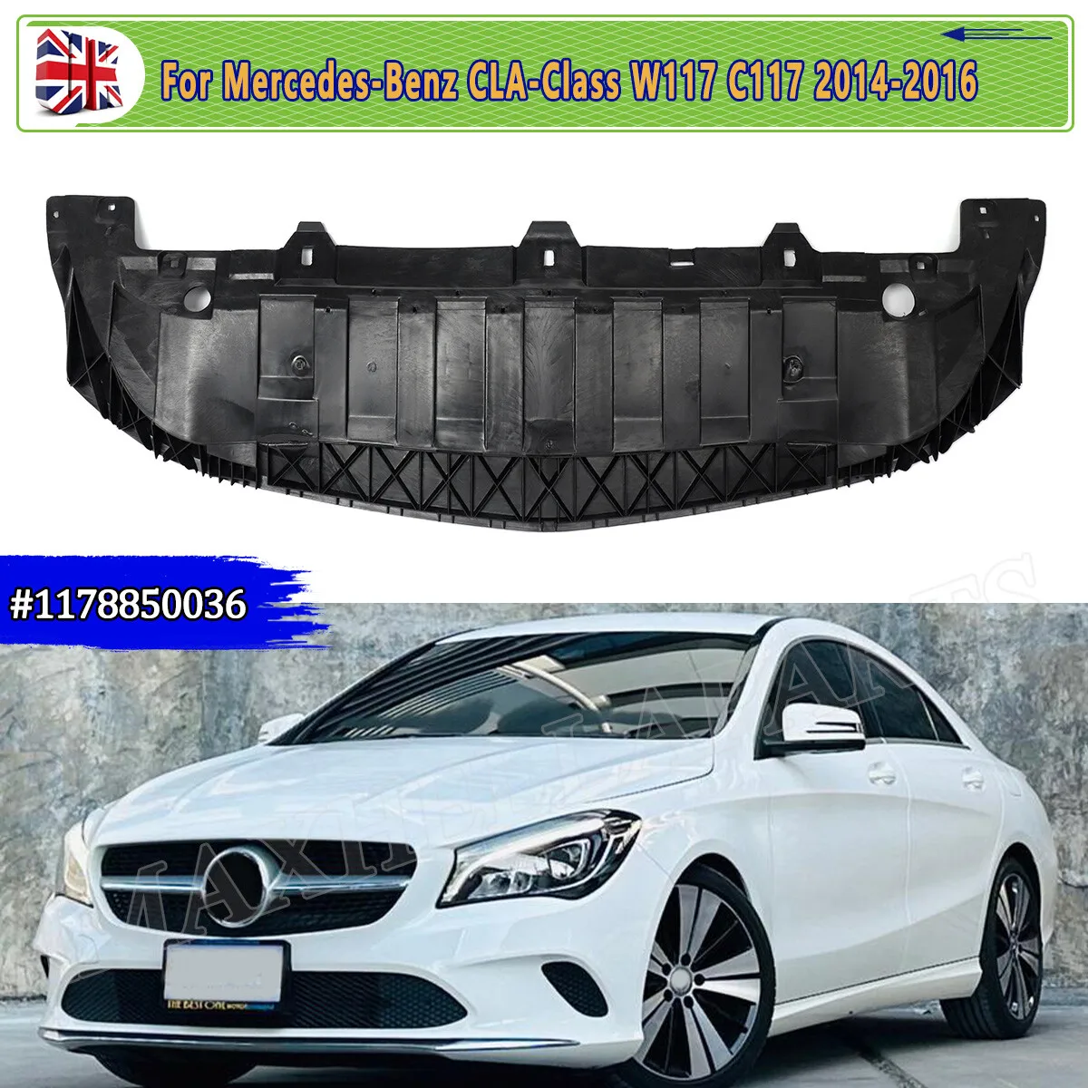 Front Lower Bumper Guard Board For Mercedes Benz CLA-Class W117 C117 ...