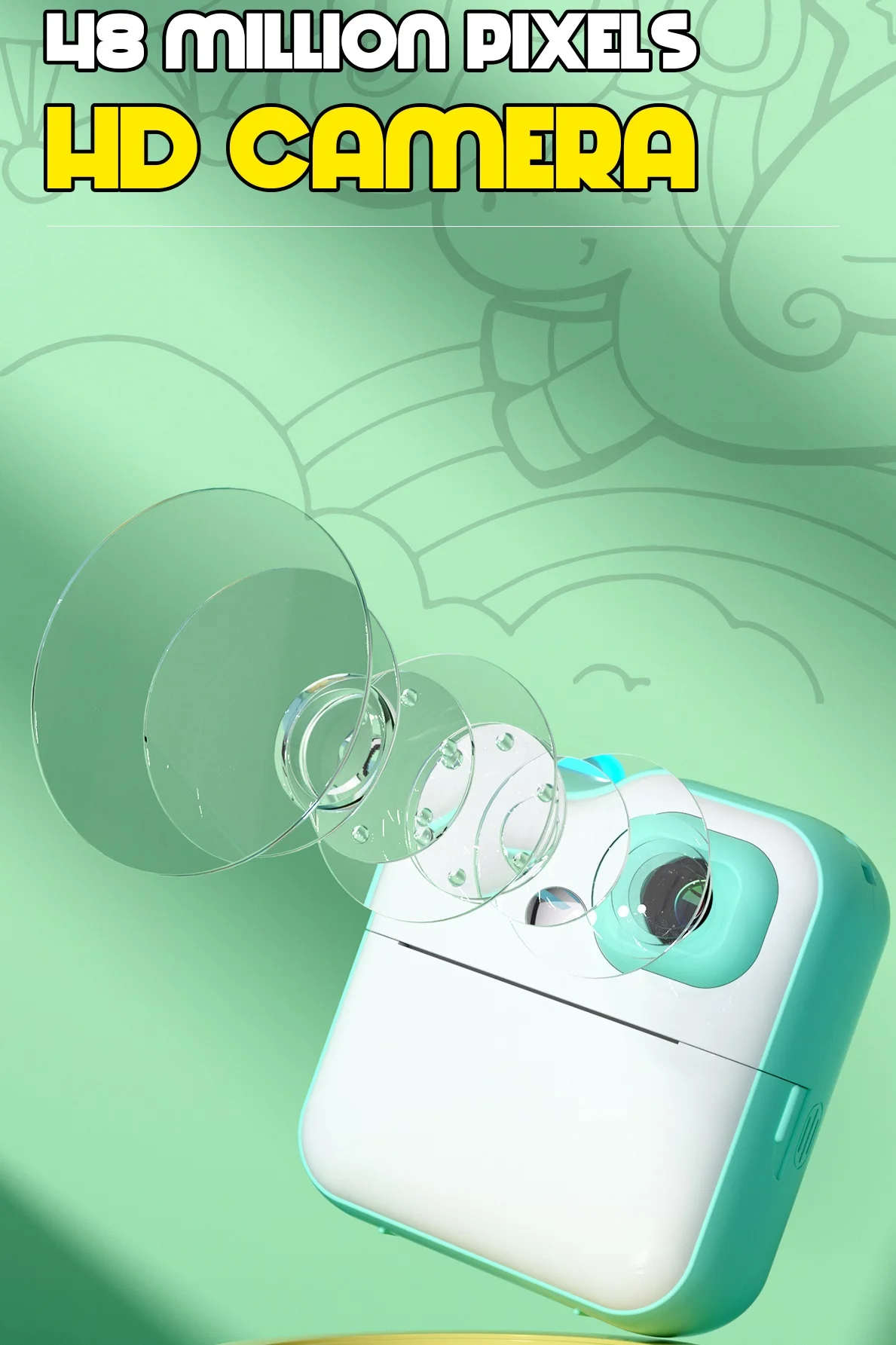 Children-Instant-Digital-Camera1080P-HD-Camera-Portable-Thermal-Print ...