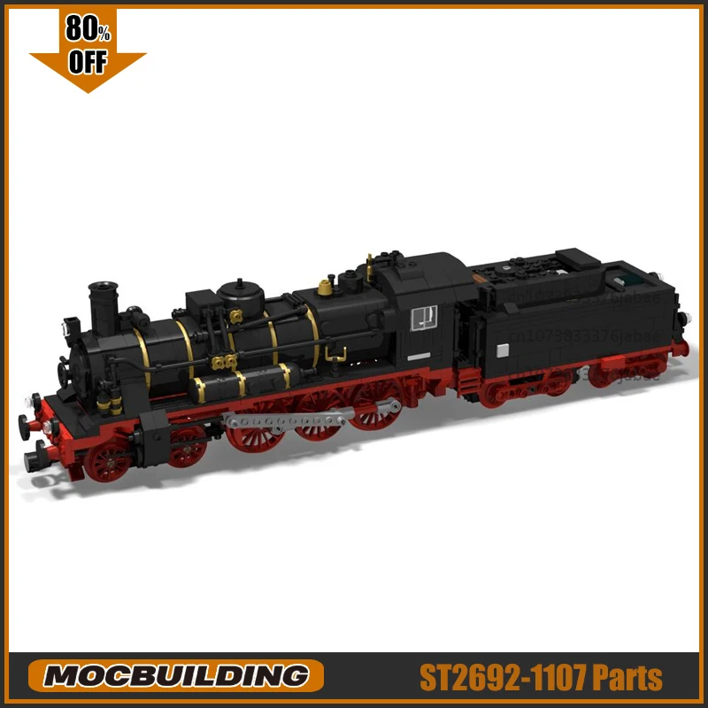 MOC-Building-Blocks-Steam-Model-Locomotive-Train-DIY-Assembly ...