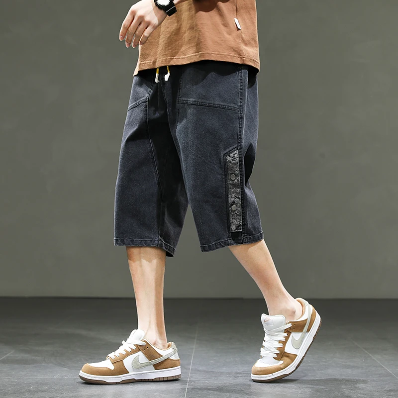 Short-en-Jean-pour-homme-grande-taille-Streetwear-mode-masculine-Baggy ...