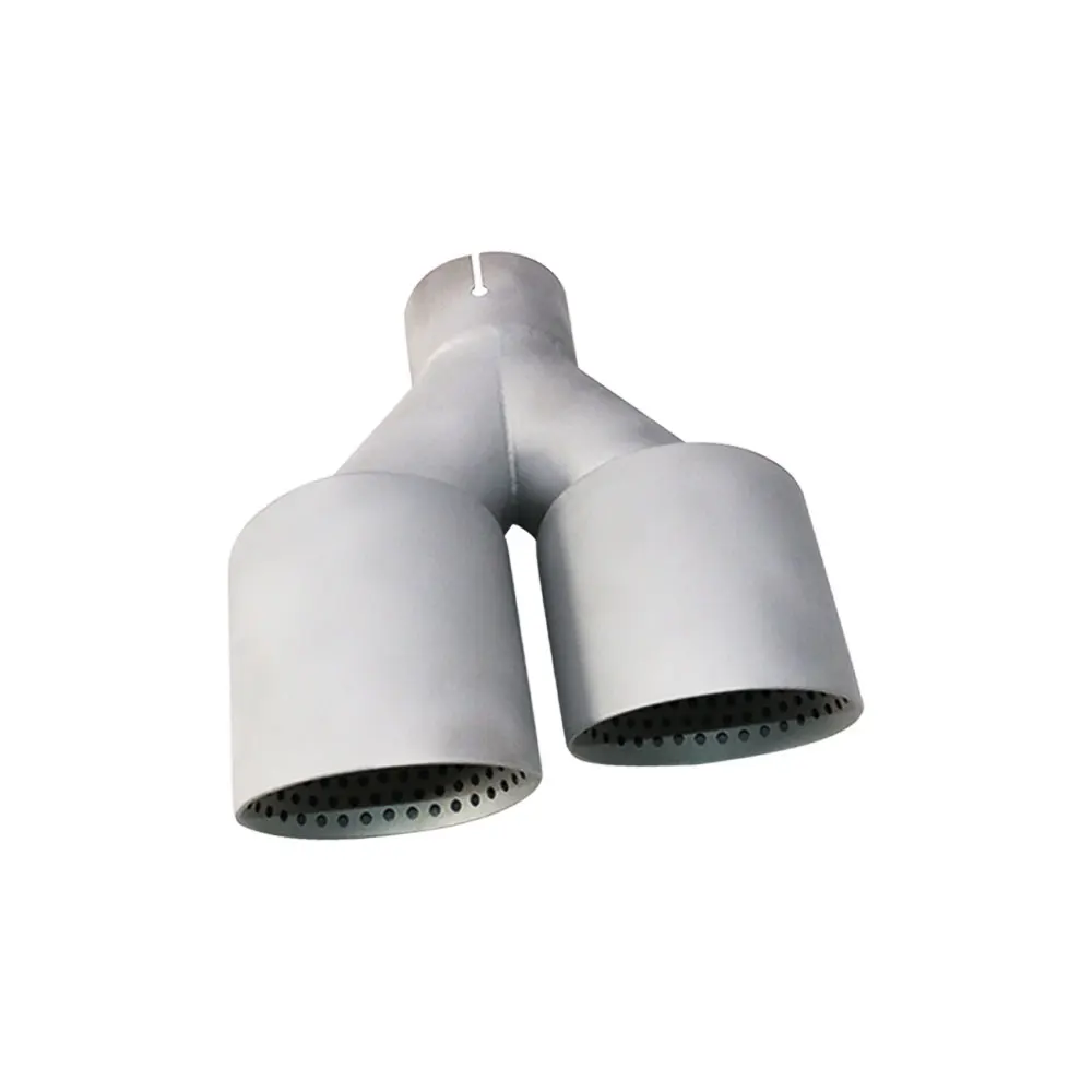 Dual slant Outlet Exhaust Tip 67mm Car Muffler Tail Pipe for universal car