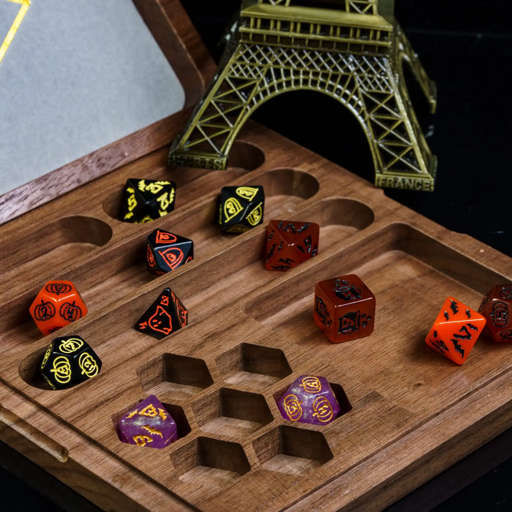 Cusdie Halloween DND Dice Set 7Pcs D&D Dice Pumpkin Bat Ghost D4-D20 ...