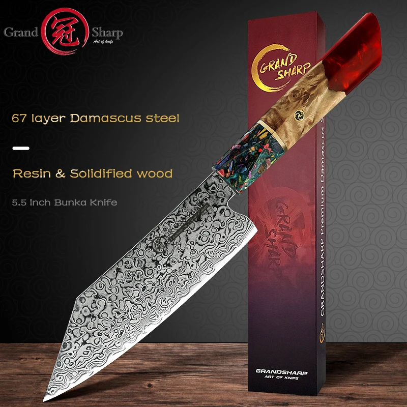 Grandsharp-5-5-inch-Japanese-Bunka-Kitchen-Knife-67-Layers-Damascus ...