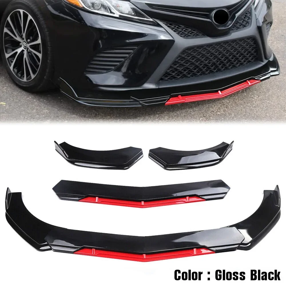 5PCS-Universal-Car-Front-Bumper-Lip-Body-Kit-Spoiler-Canard-Splitter ...