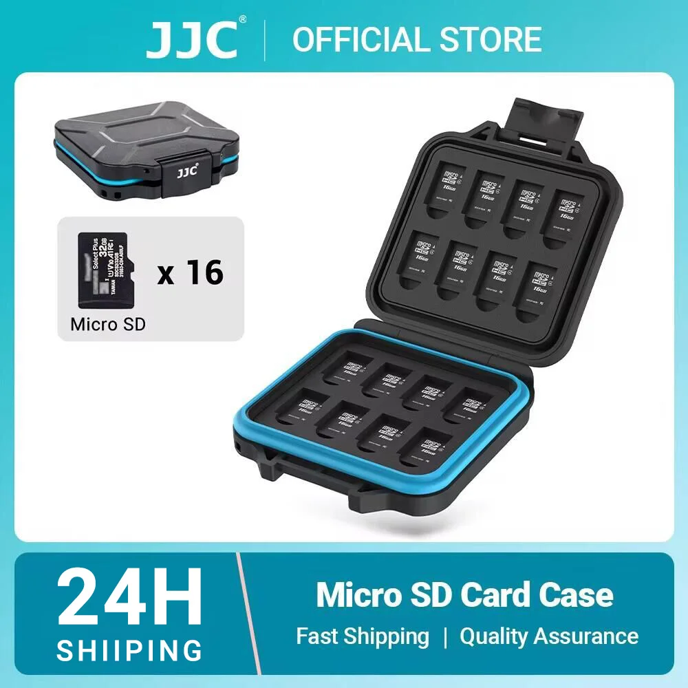 JJC-16-Slots-Micro-SD-Card-Case-Storage-Box-Soft-Foam-MicroSD-Card ...
