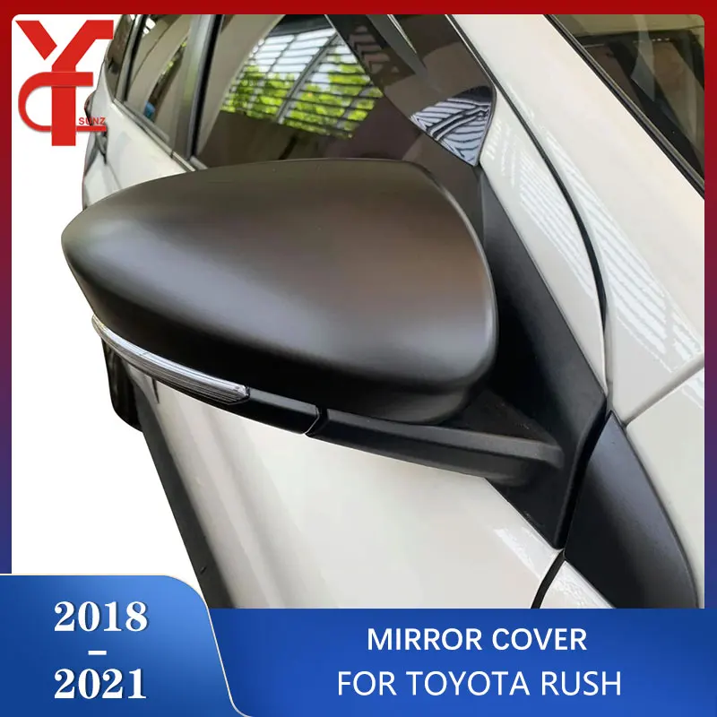 Black-Chrome-ABS-Car-Door-Side-Rearview-Mirror-Cover-For-Toyota-Rush ...