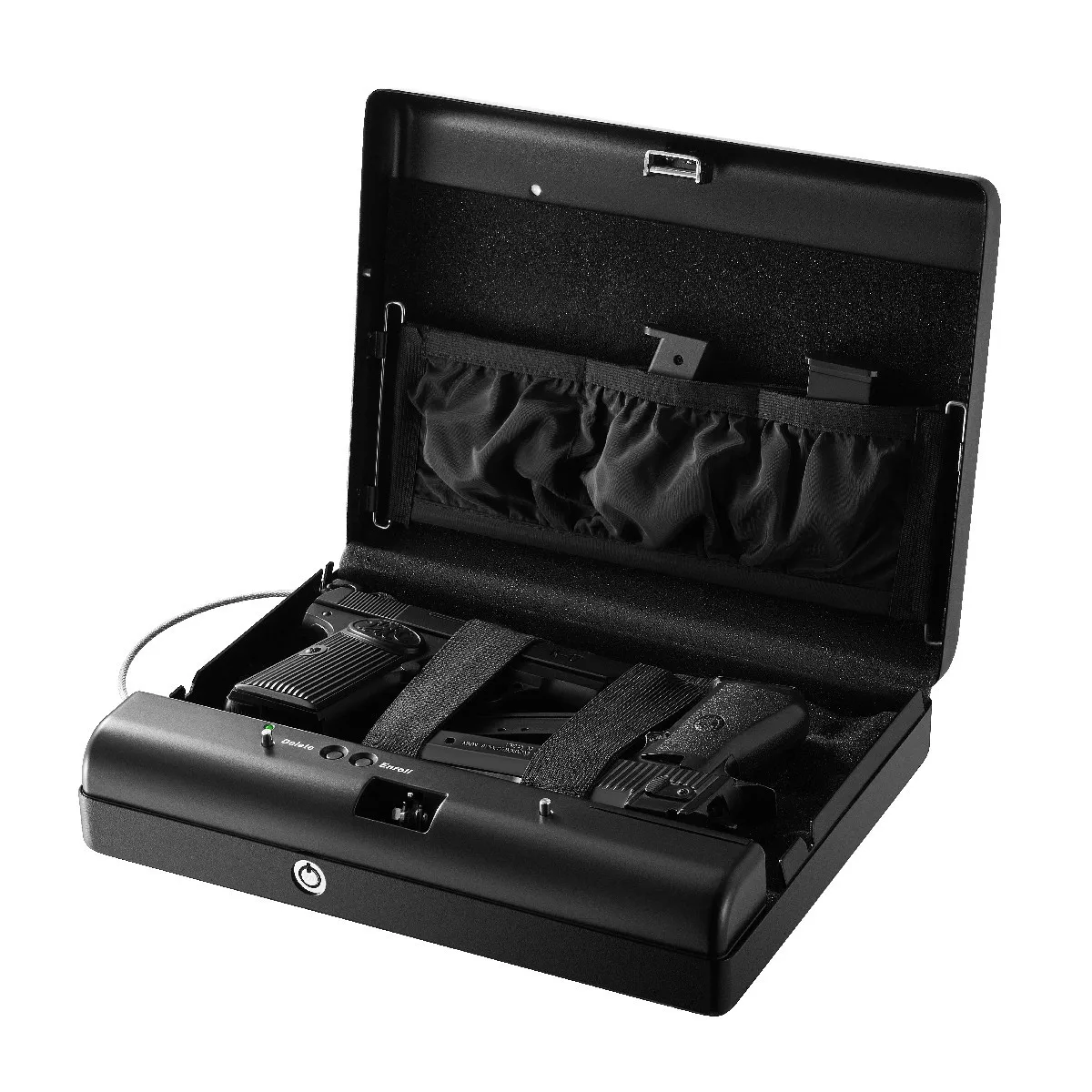 SmartOrganizer-Metal-Coffer-Gun-Cash-Jewelry-storage-Box-Fingerprint ...