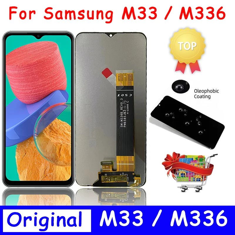 6.6" Original For Samsung Galaxy M33 5G lcd with touch screen digitizer ...