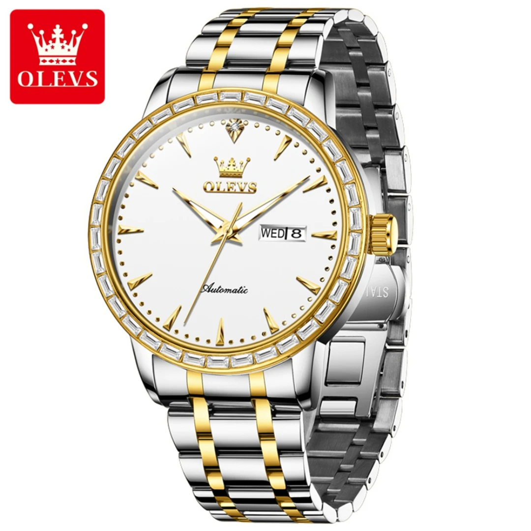 OLEVS-7019-Classic-Mechanical-Watch-Gift-Stainless-Steel-Watchband ...
