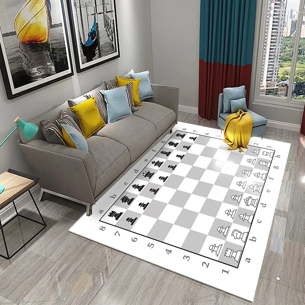 International-Chess-Flying-Chess-Carpet-Kid-Play-Games-Mat-Child-Carpet ...