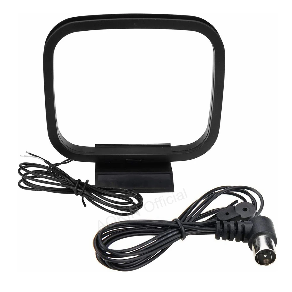 Antena de Radio FM para receptor estéreo, 75 Ohm, antena FM y antena de bucle AM, Compatible con ...