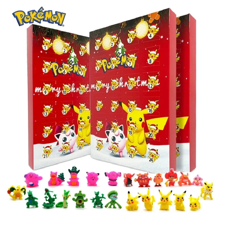 24Pcs-Pokemon-Christmas-2022-Advent-Calendar-Box-Figure-Toys-Genuine ...