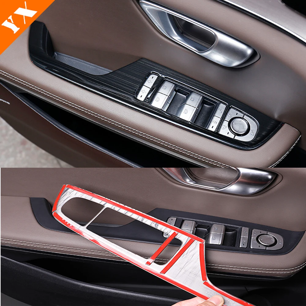 Stainless-Carbon-Car-Accessories-Door-Armrest-Window-Glass-Lift-Switch ...