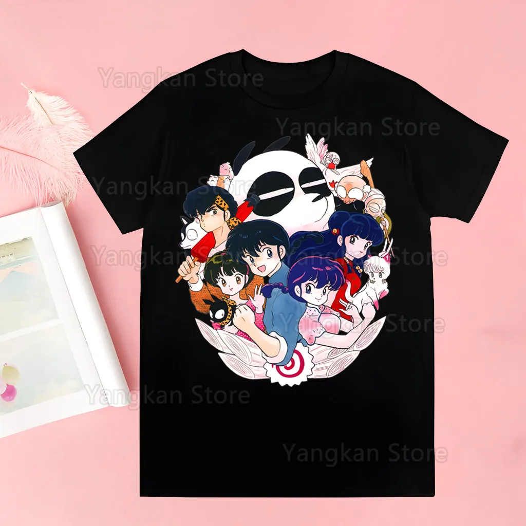 Ranma 12 T-shirts Funny Hip Hop Summer Women Men Ranma 1⁄2 Tshirts ...