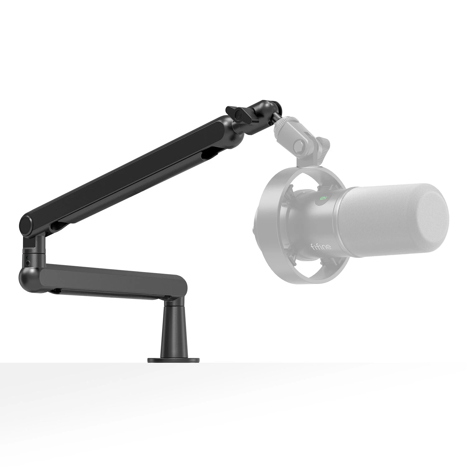 FIFINE-Metal-Microphone-Boom-Arm-Low-Profile-Adjustable-Mic-Arm-Stand ...