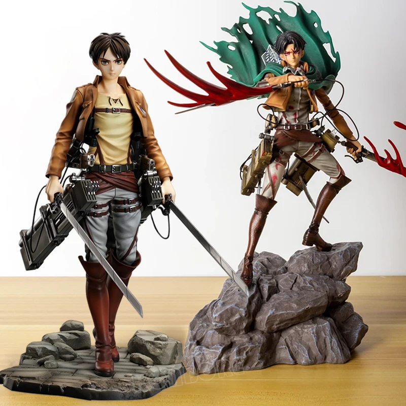 Attack On Titan Eren Yeager Anime Figure Shingeki no Kyojin Levi ...