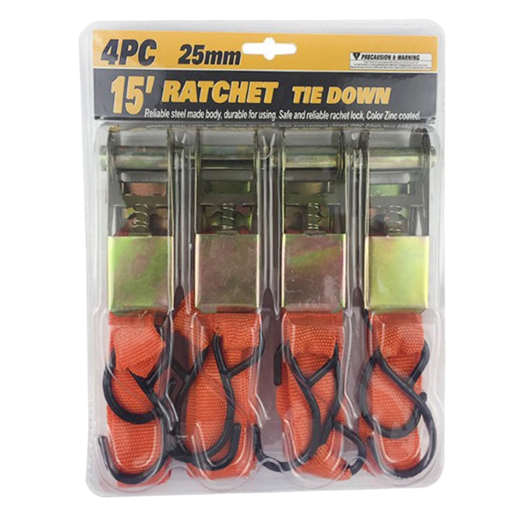 4-Pack-Ratchet-Straps-1in-X-15ft-Ratcheting-Tie-Downs-For-Moving ...