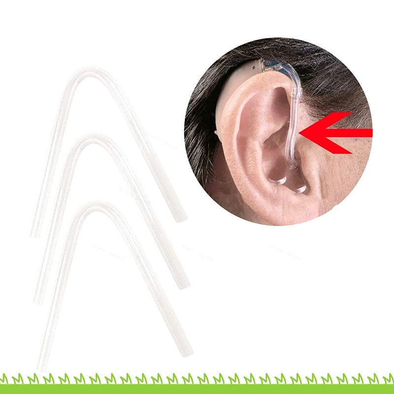 U Shape BTE Earmold Hearing Aid Bent Tubing PVC Transparent Earmold ...