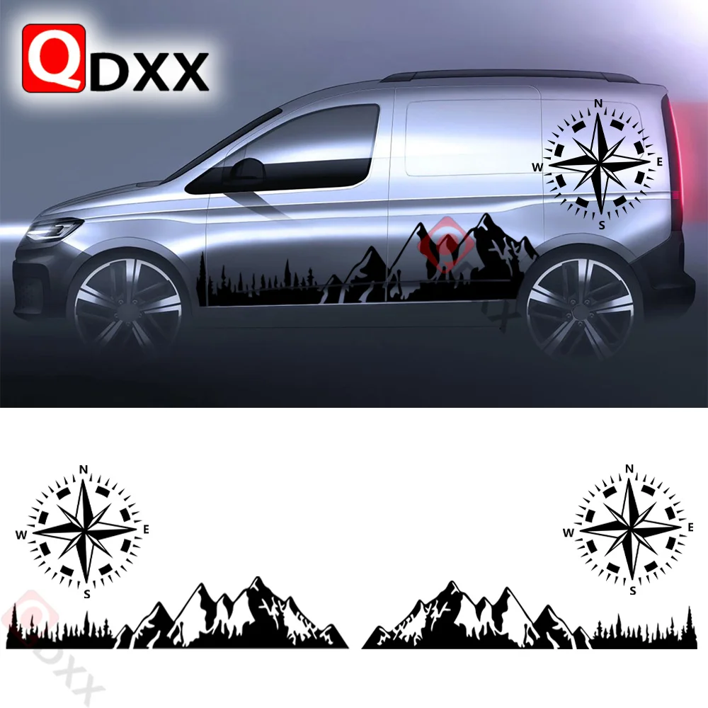 4PCS Car Stickers Body For Volkswagen VW Caddy MK1 MK2 MK3 2 3 4 Maxi ...