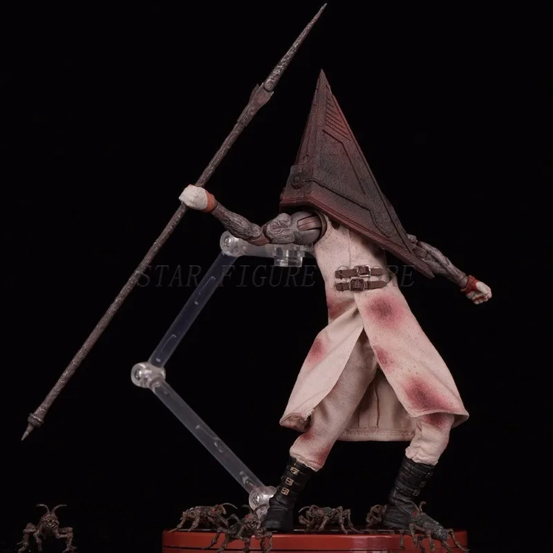 MEZCO Pyramid Head Action Figure Silent Hill 2 Red Pyramid Thing Figur ...