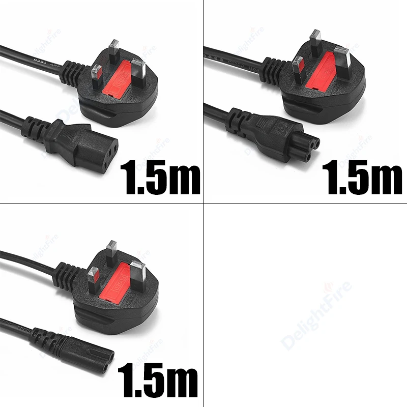 C7-C5-C13-UK-Power-Cord-With-13A-Fuse-1-5m-Figure-8-Power-Extension ...