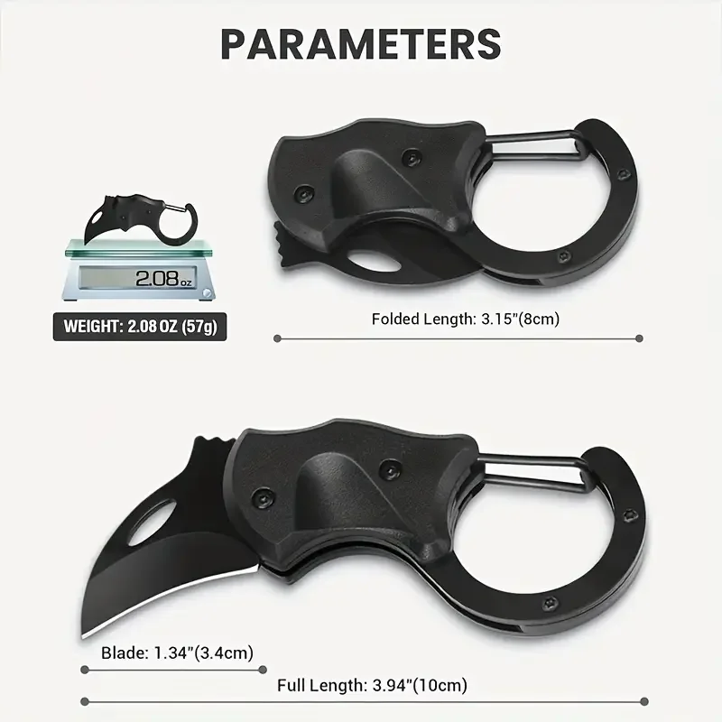 Mini Pocket Folding Knife with Keychain - Camping NickNacks