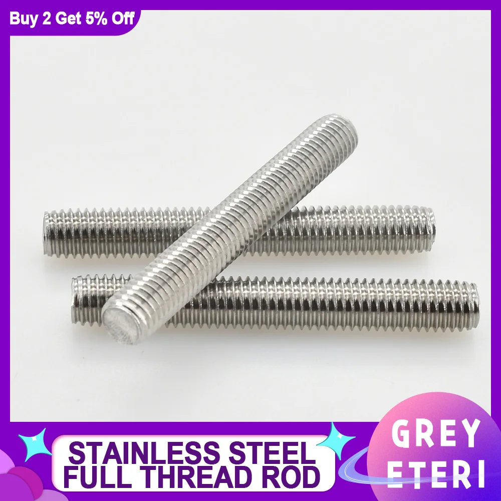 M3-M4-M5-M6-304-Stainless-Steel-Full-Threaded-Rod-Fully-Metric-Thread ...