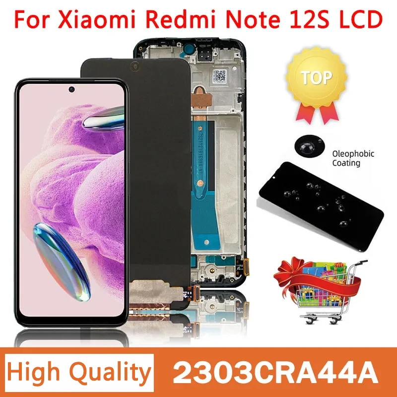 6-43-AMOLED-for-Xiaomi-Redmi-Note-12S-2303CRA44A-Lcd-Display-Digital ...
