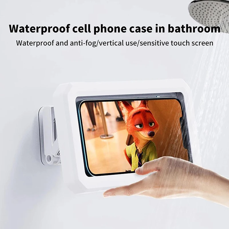 Waterproof-Shower-Phone-Holder-With-480-Rotation-Angle-Adjustable-Wall ...