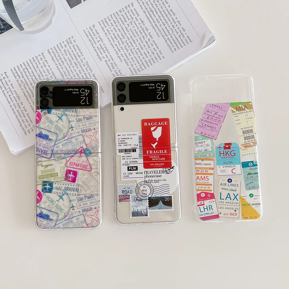 Ins-Fashion-Stamp-Boarding-Pass-Seal-Label-Phone-Case-for-Samsung ...