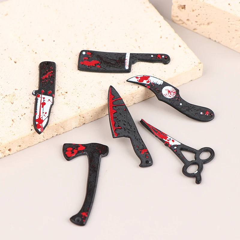 1Pc-Dollhouse-Miniature-Horror-Kitchen-Knives-Halloween-Decor-Kitchen ...