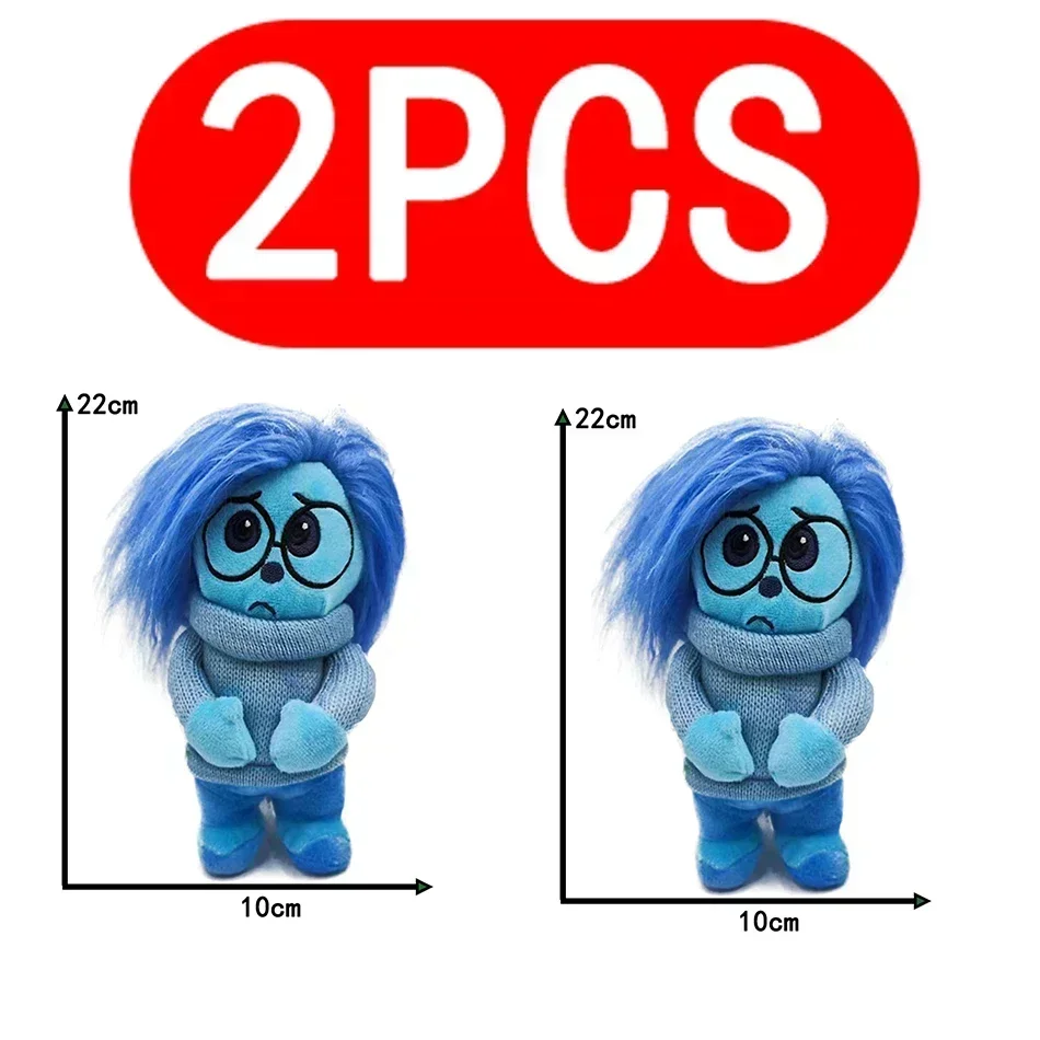 New Inside Out 2 Plush Anxiety Doll Cute Joy Fear Anger Disgust Sadness ...