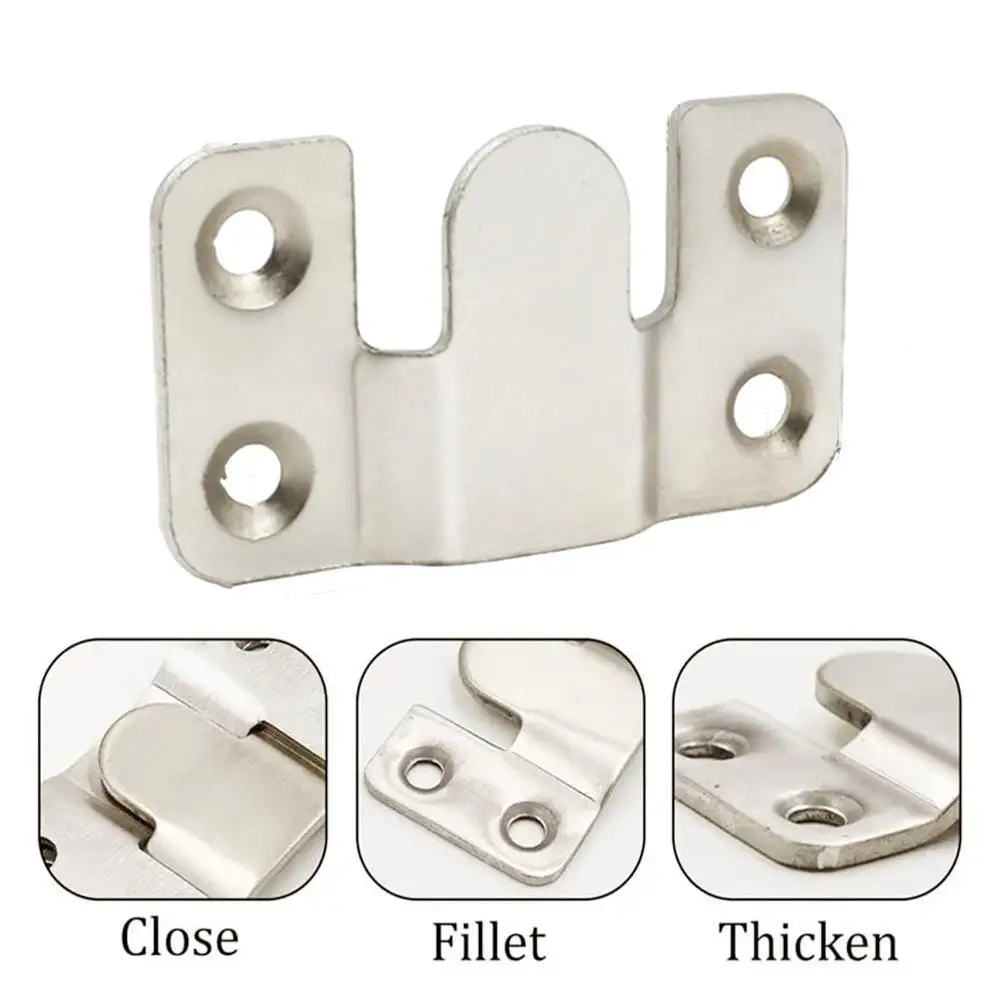2Pcs-Stainless-Steel-Interlock-Hanging-Buckle-Flush-Mount-Bracket ...