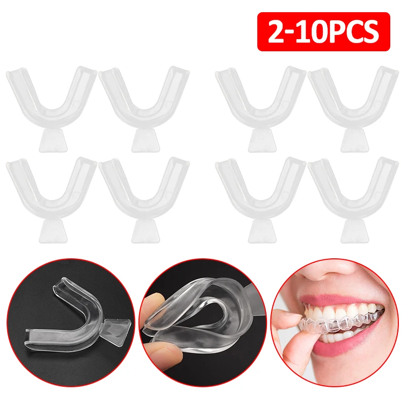 2-10pc Mouth Guard EVA Teeth Protector Night Guard Mouth Tray for ...