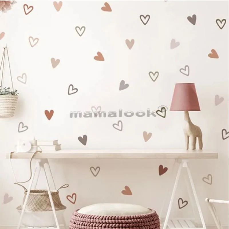 Heart-Shaped-Wall-Sticker-for-Home-Decoration-Small-Space-Practical ...