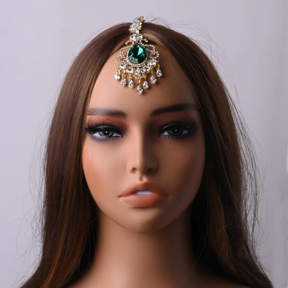 New full of diamonds Indian traditional headgear European and American ...