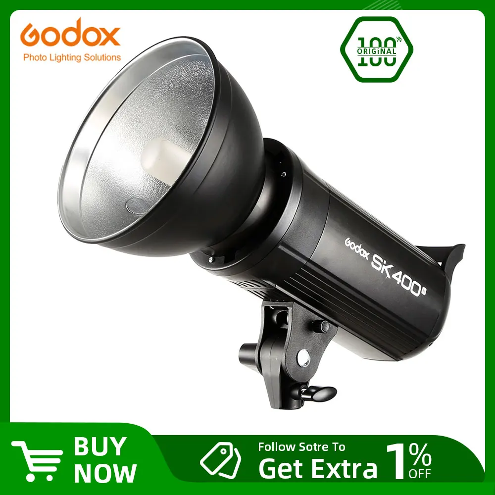 Godox SK400 II 400Ws GN65 Built-in Godox 2.4G Wireless X System Studio ...